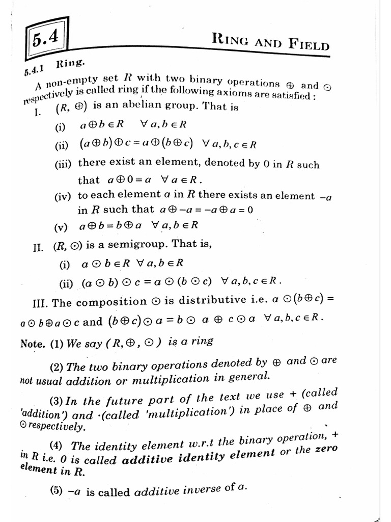 Ch3 - Ring - Field | PDF