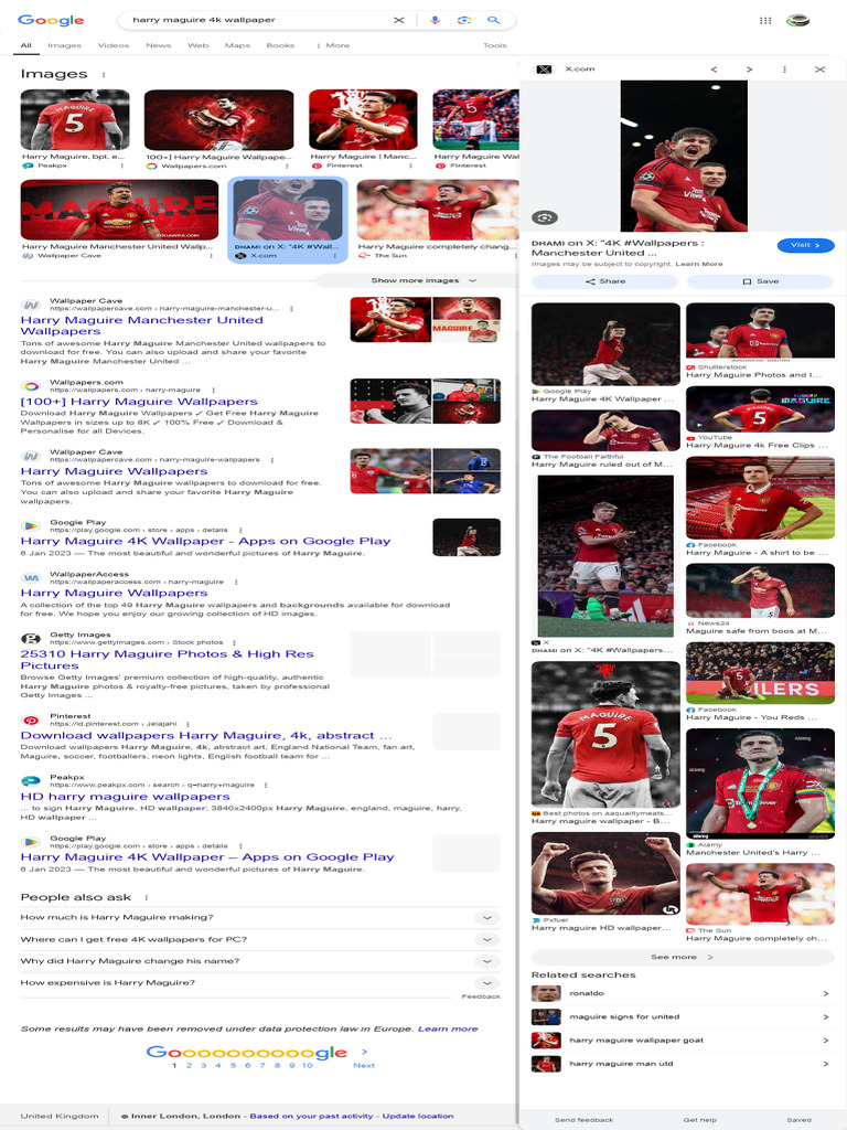 Harry Maguire 4k Wallpaper - Google Search | PDF | Google Play | Software