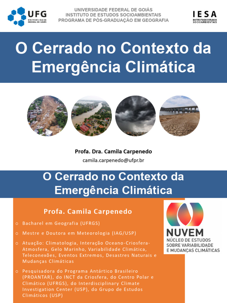 Clima do Cerrado e Emergência Climática | PDF | Circulação atmosférica ...