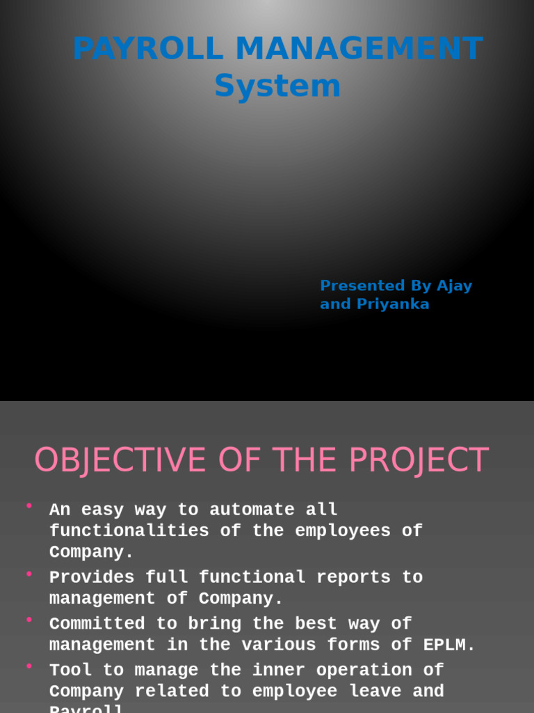 Employee Payroll Management System | PDF | Payroll | Microsoft Access