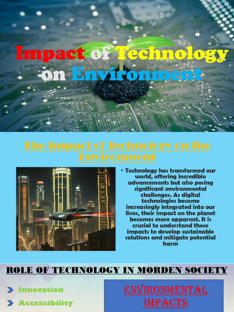 Technology's Environmental Impact Analysis | PDF | Sustainable Energy ...