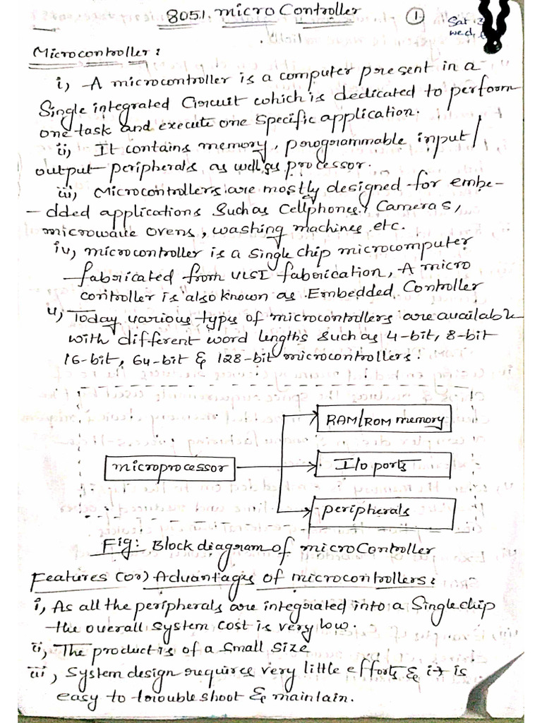 8051 Microcontroller | PDF
