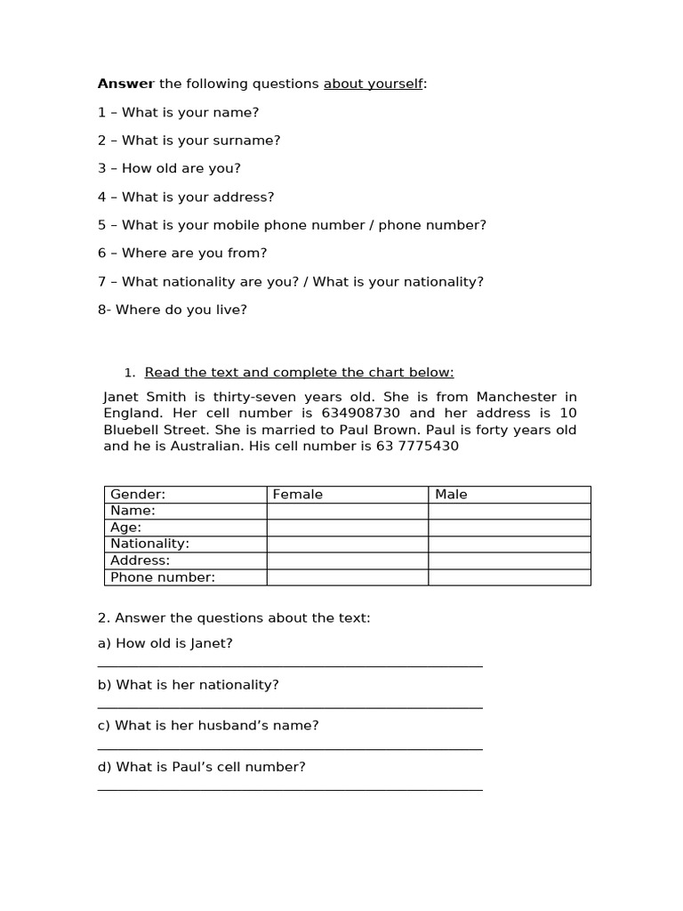 Personal Identification Numbers | PDF