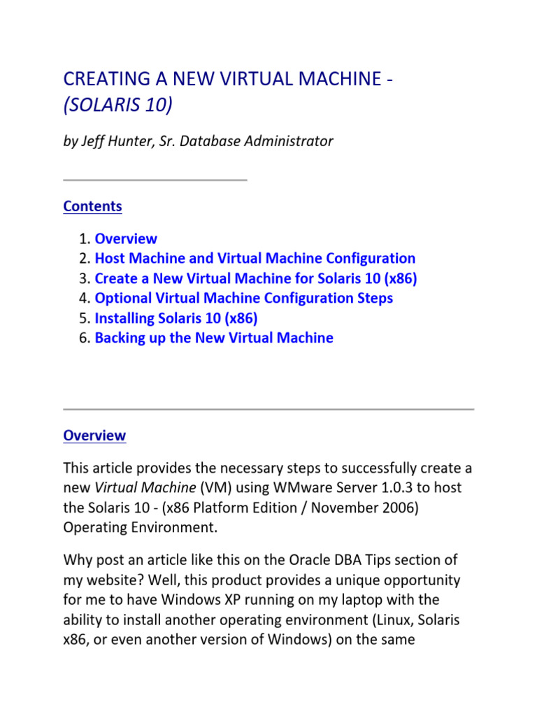 Creating Solaris 10 VM with VMware | PDF | Ip Address | Domain Name System