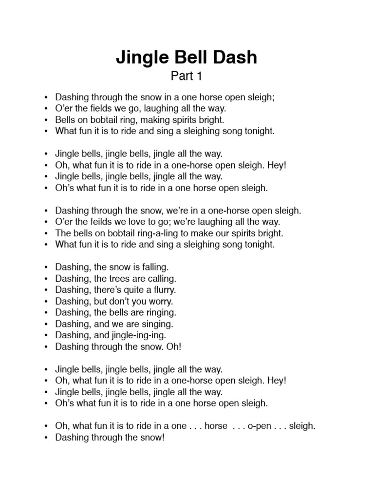 jingle_bell_dash | PDF | American Music Articles Needing Attention | Quotations