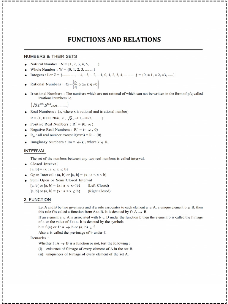 Functions and Relations | PDF