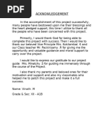 Dedication Examples For A Student Project PDF | PDF | Social Science