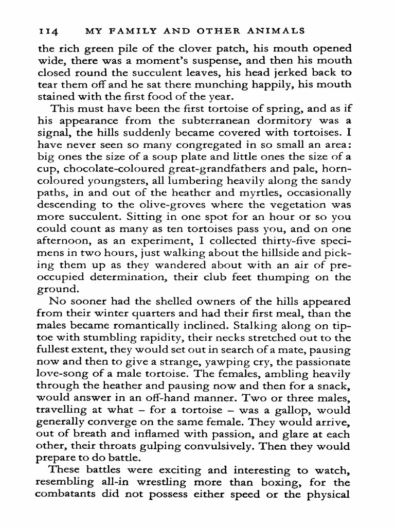 My Family and Other Animals 1956 110 | PDF