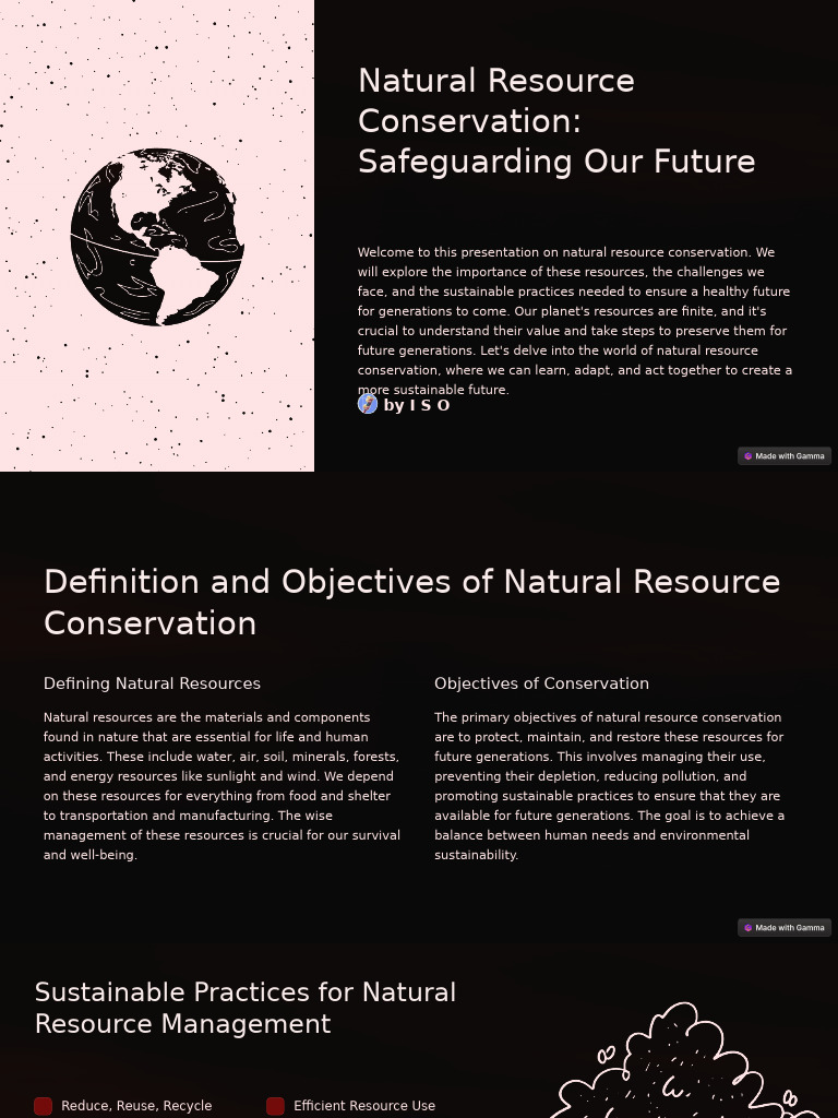 Natural Resource Conservation Strategies | PDF | Renewable Energy ...