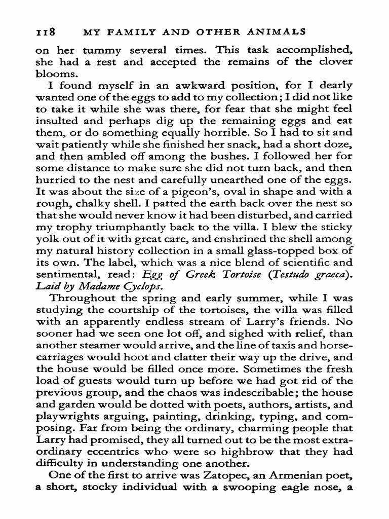My Family and Other Animals 1956 114 | PDF