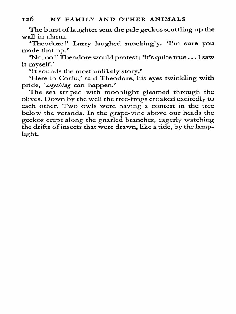 My Family and Other Animals 1956 122 | PDF