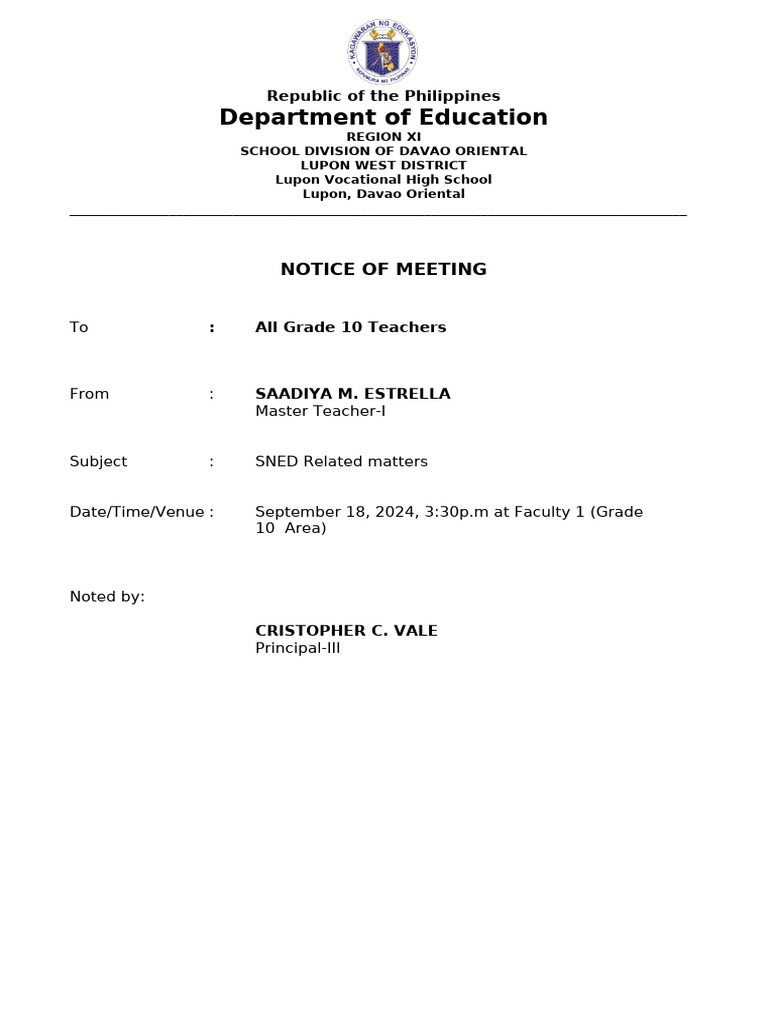 notice of meeting | PDF
