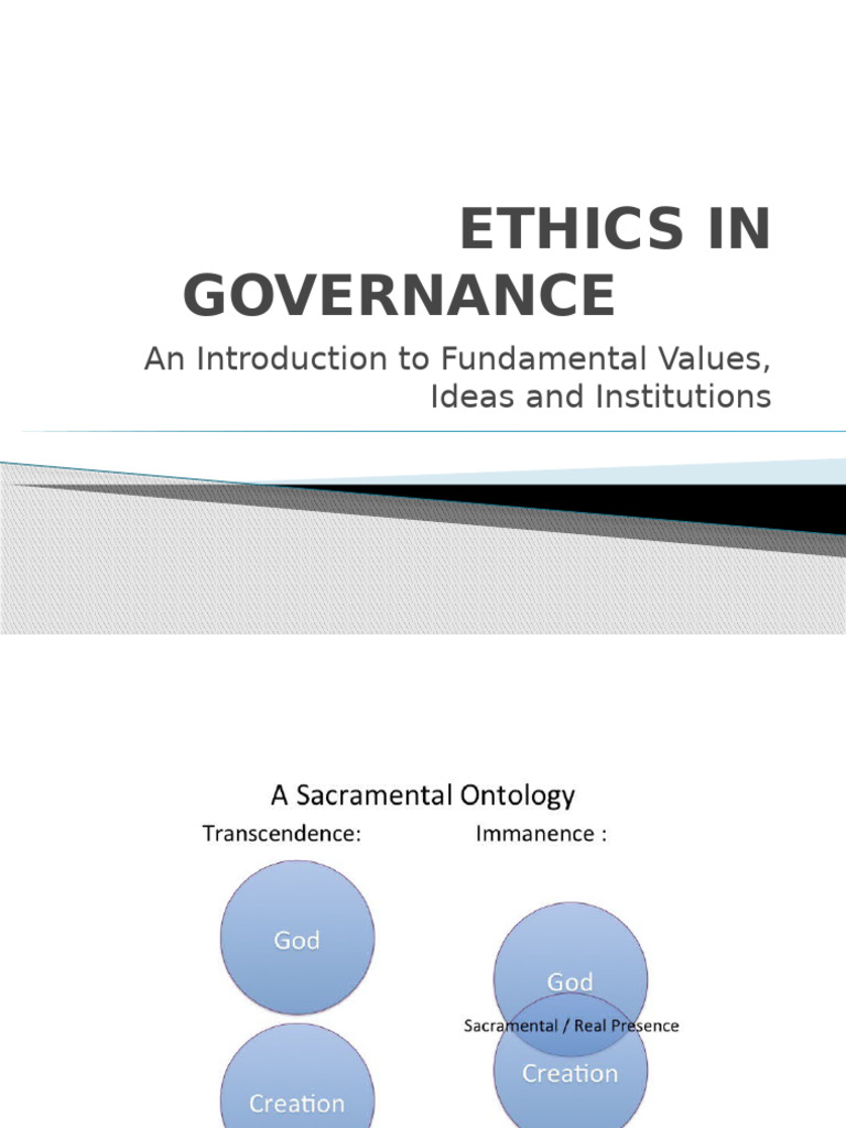 ETHICS IN GOVERNANCE Blue | PDF | Dharma | Republic