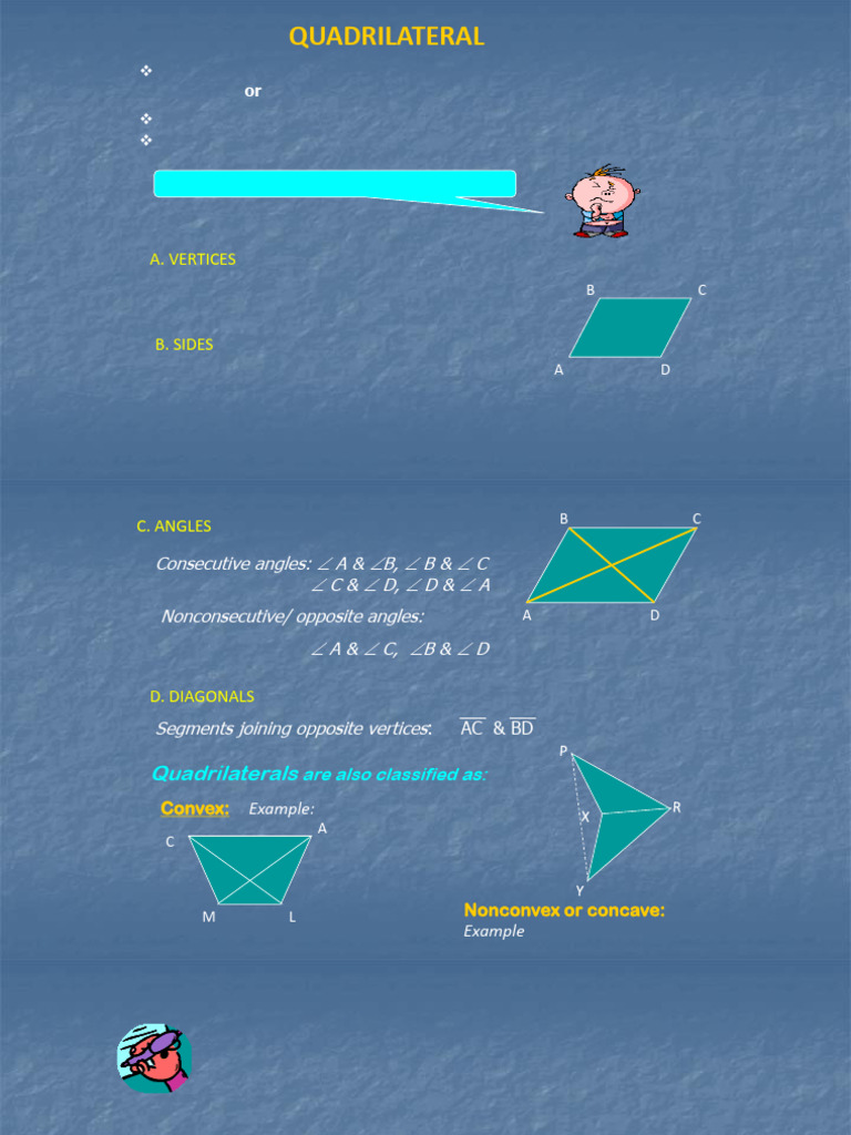 Quadrilateral Properties Guide | PDF | Rectangle | Euclidean Plane Geometry