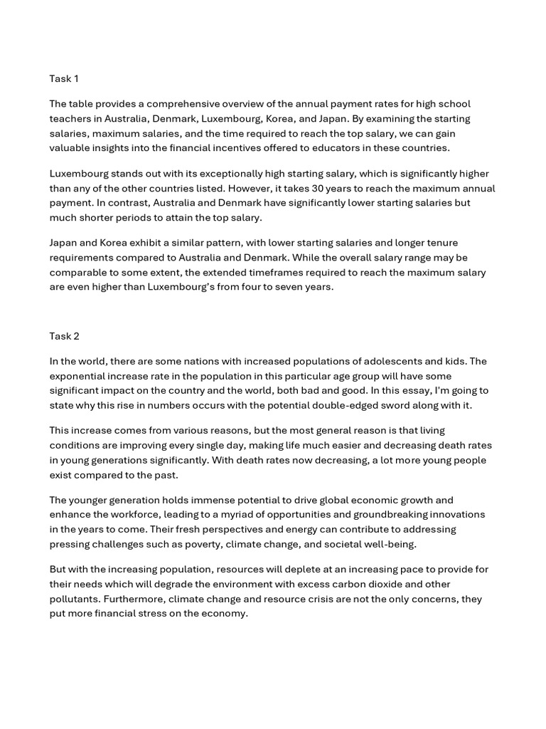 IELTS writing (01-09-2024) | PDF | Economic Growth | Climate Change