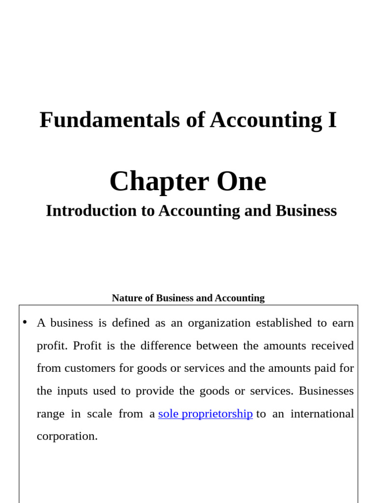 Introduction to Accounting Basics | PDF | Accountant | Equity (Finance)