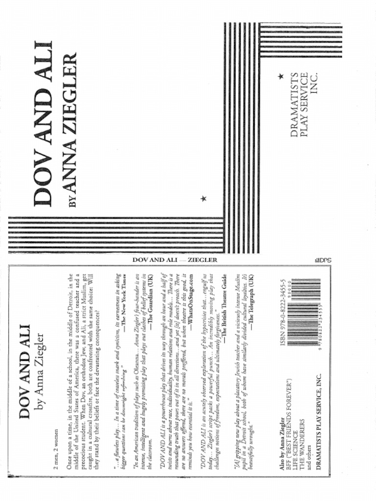 Dov and Ali by Anna Zeigler | PDF