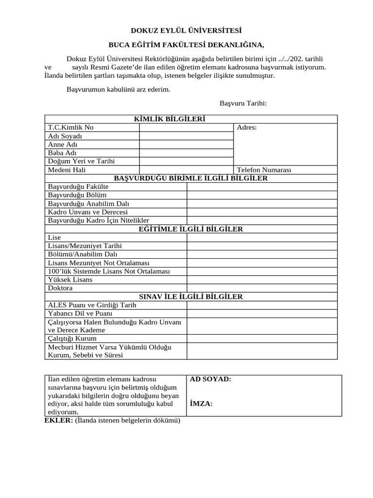 ARS.GOR.KADRO-BASVURU-DILEKCESI | PDF ARS.GOR.KADRO-BASVURU-DILEKCESI | PDF