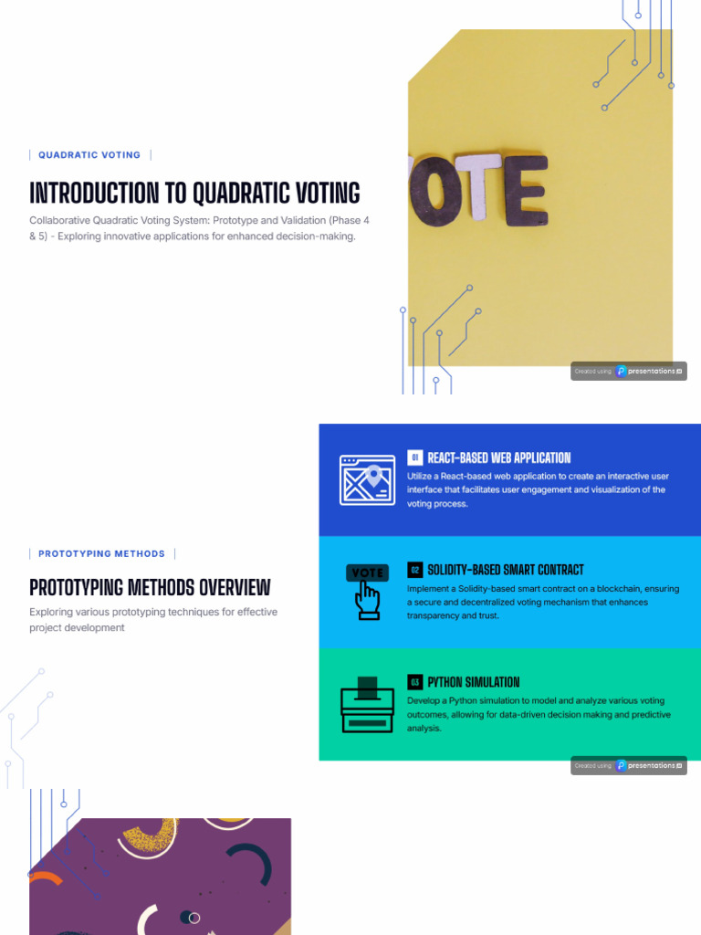 Collaborative Quadratic Voting System Prototype And Validation Pdf