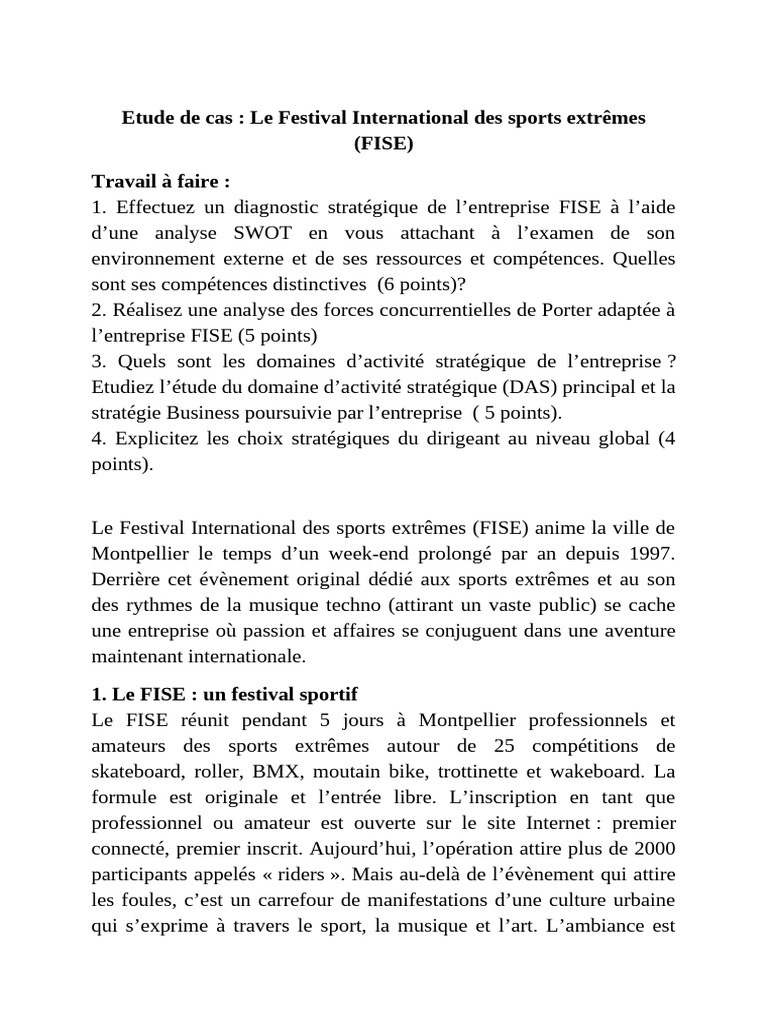Diagnostic stratégique du FISE | PDF