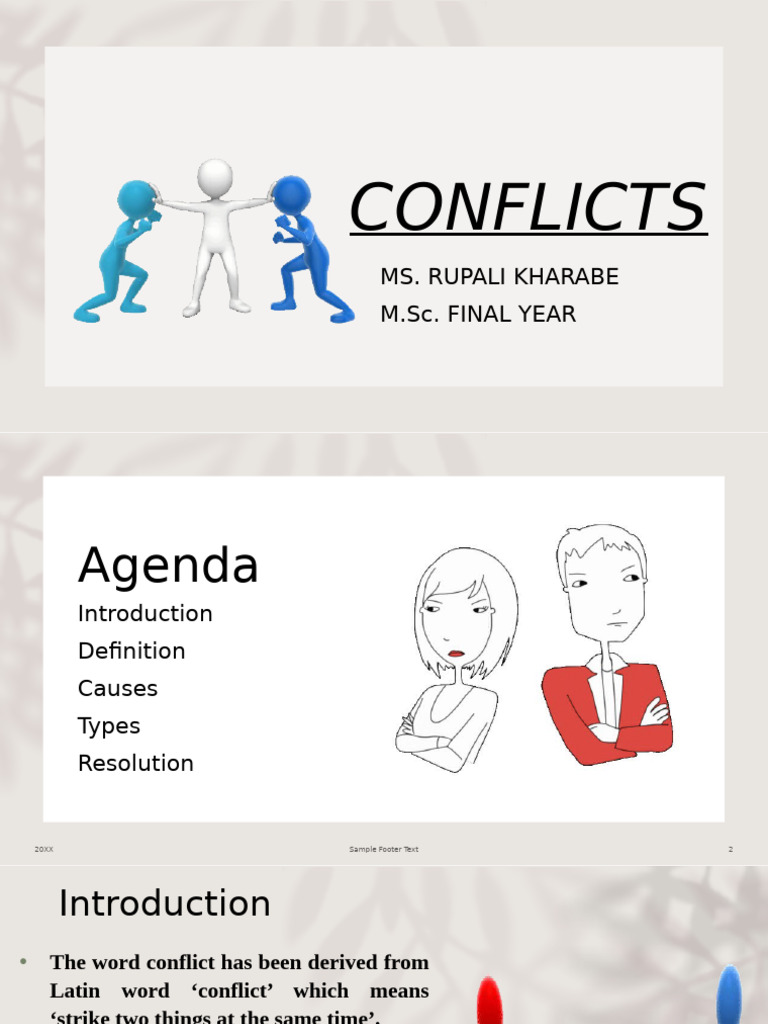 CONFLICTS | PDF | Conflict Resolution | Affect (Psychology)