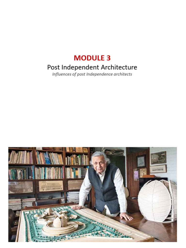 Module 3 - Part 3 - Raj Rewal, Uttam Jain & Hasmukh Patel | PDF