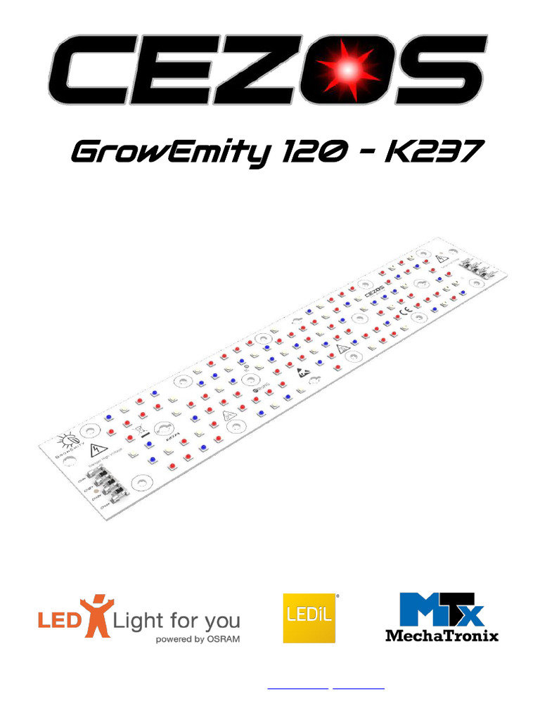 Horticulture LED Modules GrowEmity K237 | PDF | Light Emitting Diode | Color