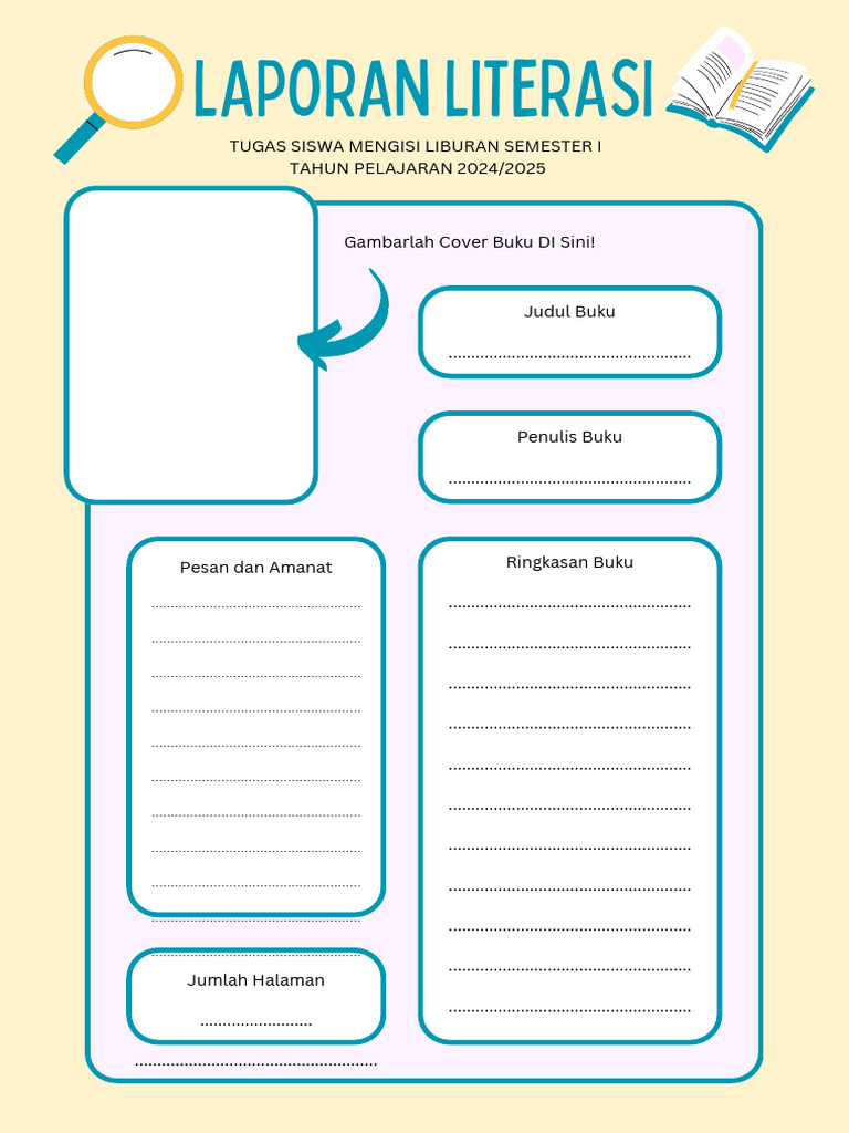 Yellow White Minimalist My Book Review Worksheet | PDF