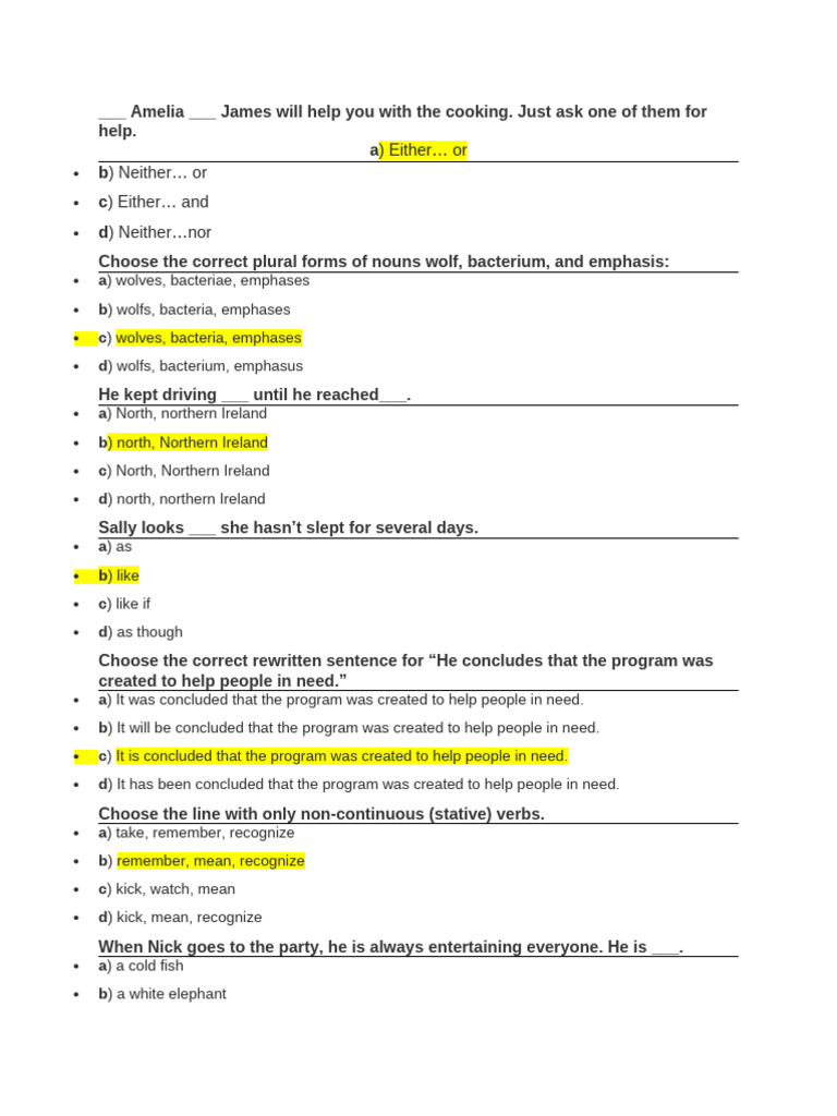 Nick quiz set | PDF | Language Mechanics | Linguistic Typology
