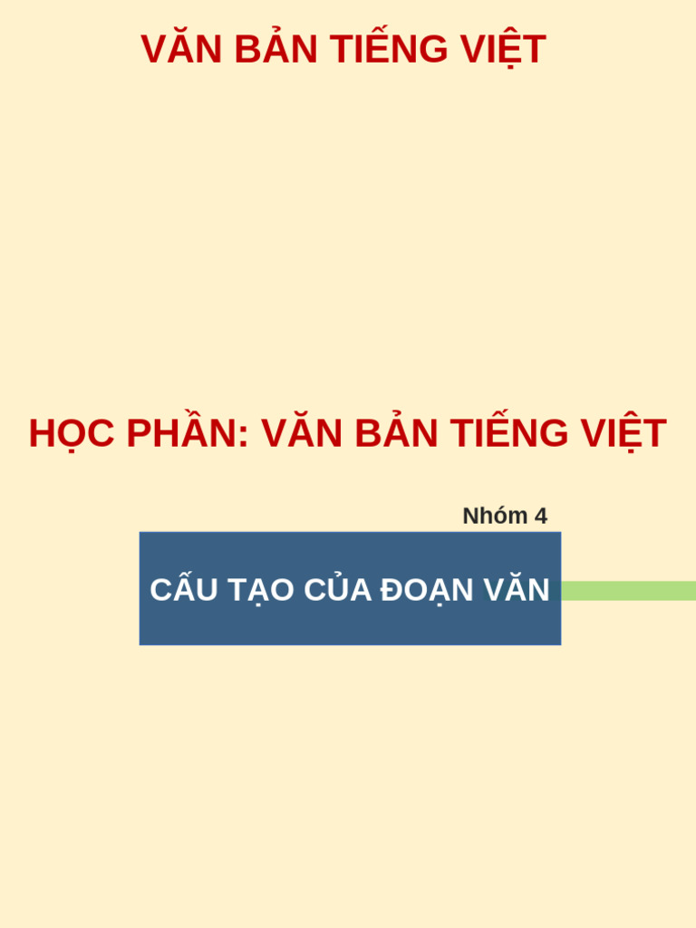 Văn Bản Tv Nhóm 4 (Xong) | PDF
