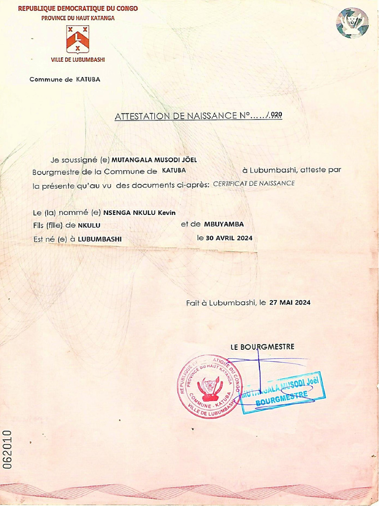 Attestation Ok | PDF