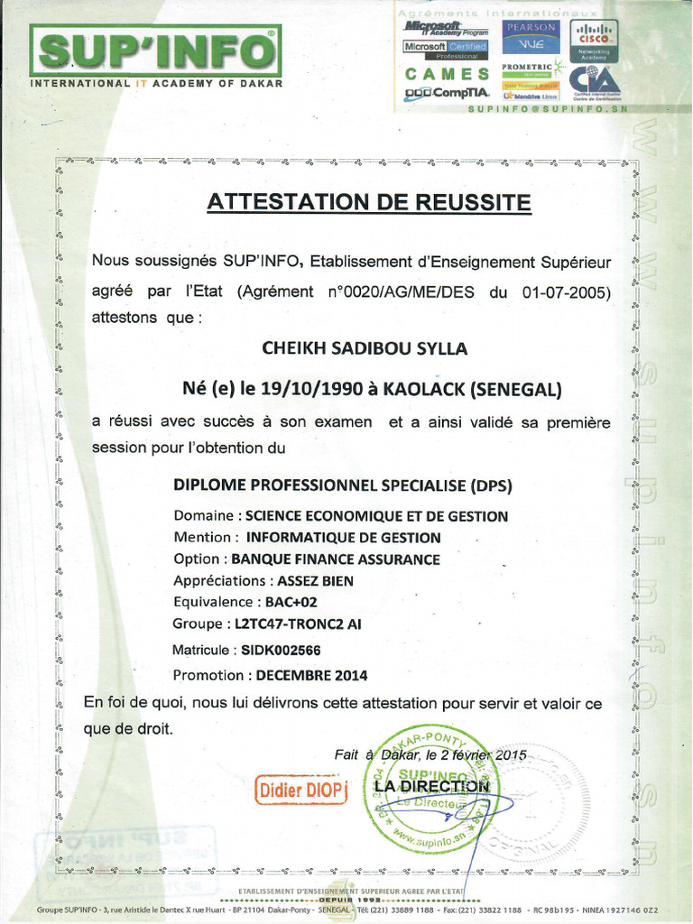 Attestation | PDF