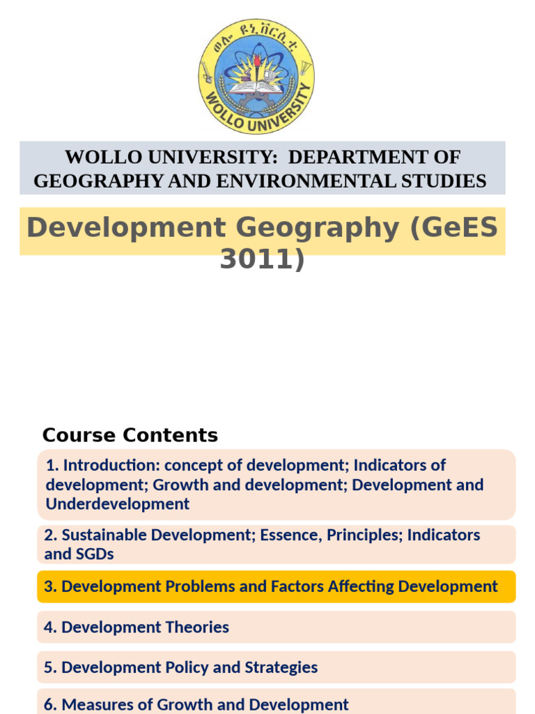 Understanding Development Geography | PDF | Economic Growth | Cost Of ...