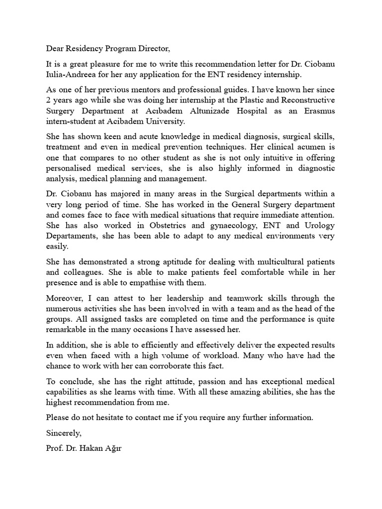 Scrisoare de Recomandare 2 | PDF