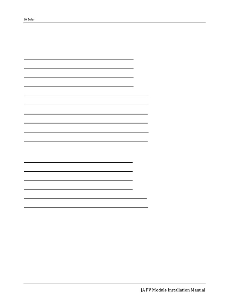 Ja Solar Panel Manual | PDF | Solar Panel | Photovoltaics