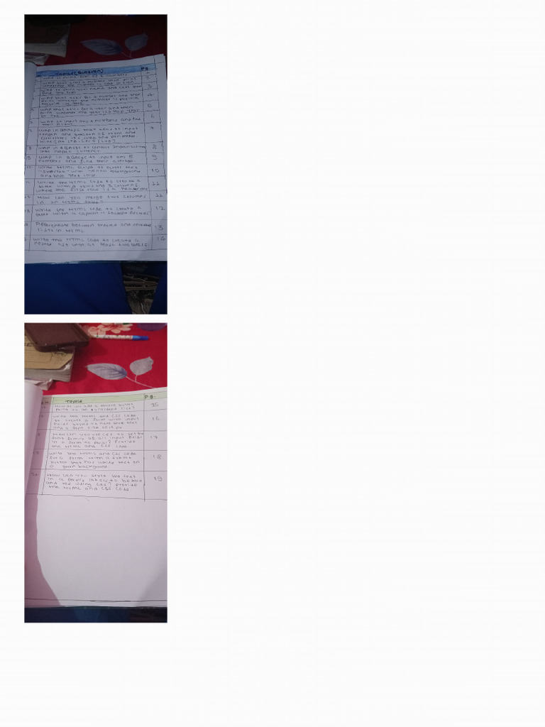 (HTML and CSS Imp Questions) by Bikson! | PDF