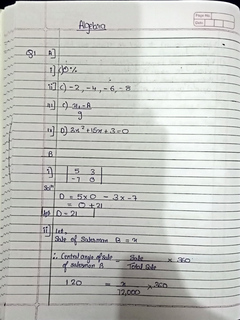 Zayesha. Algebra - Prelim 1 | PDF