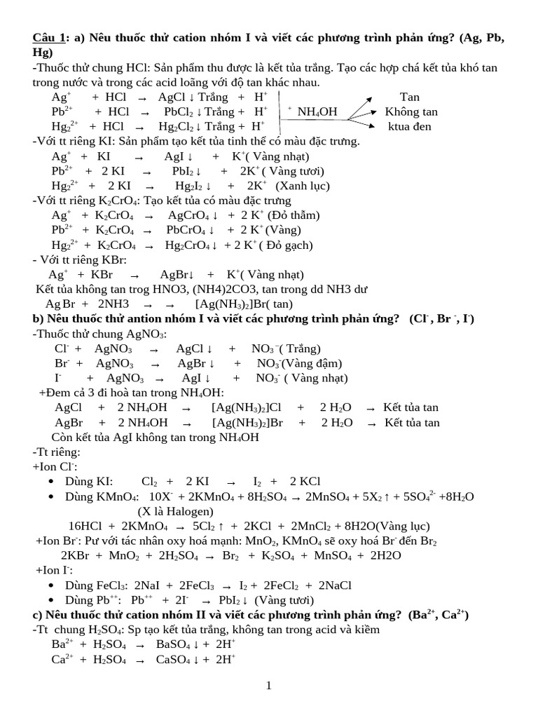 Hóa Phân Tích | PDF