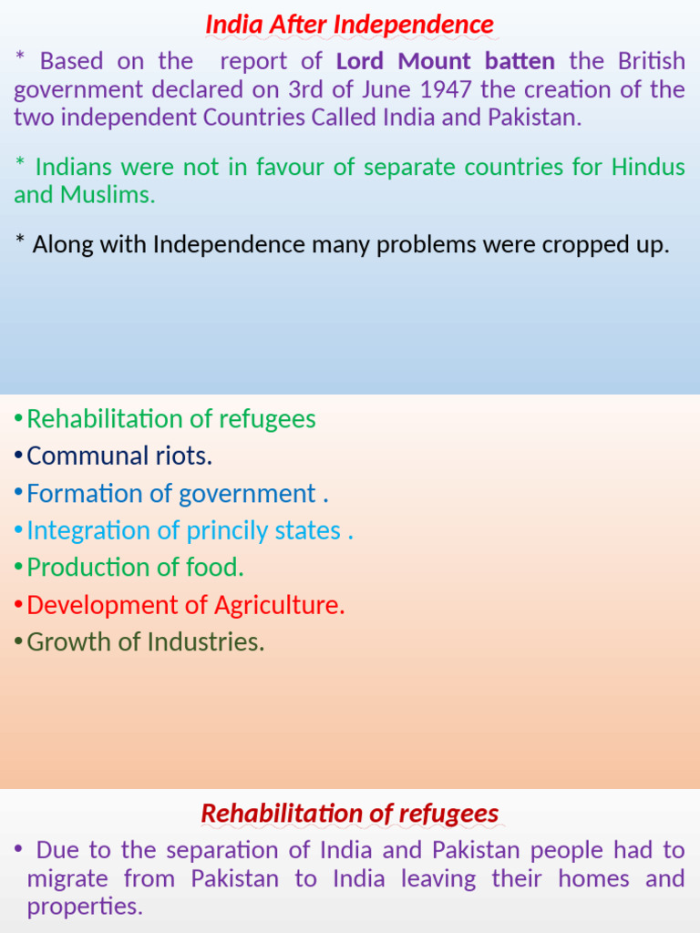 India After Indepence | PDF | Politics Of India