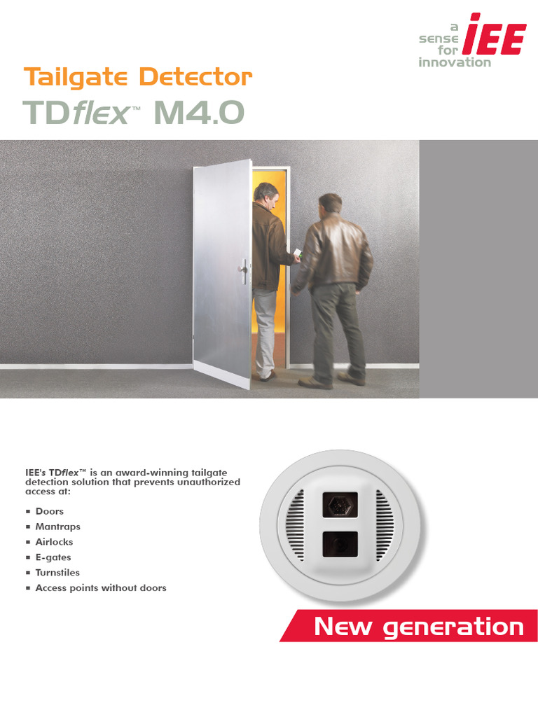 IEE Tailgate-Detector Tdflex | PDF | Sensor | Computer Engineering
