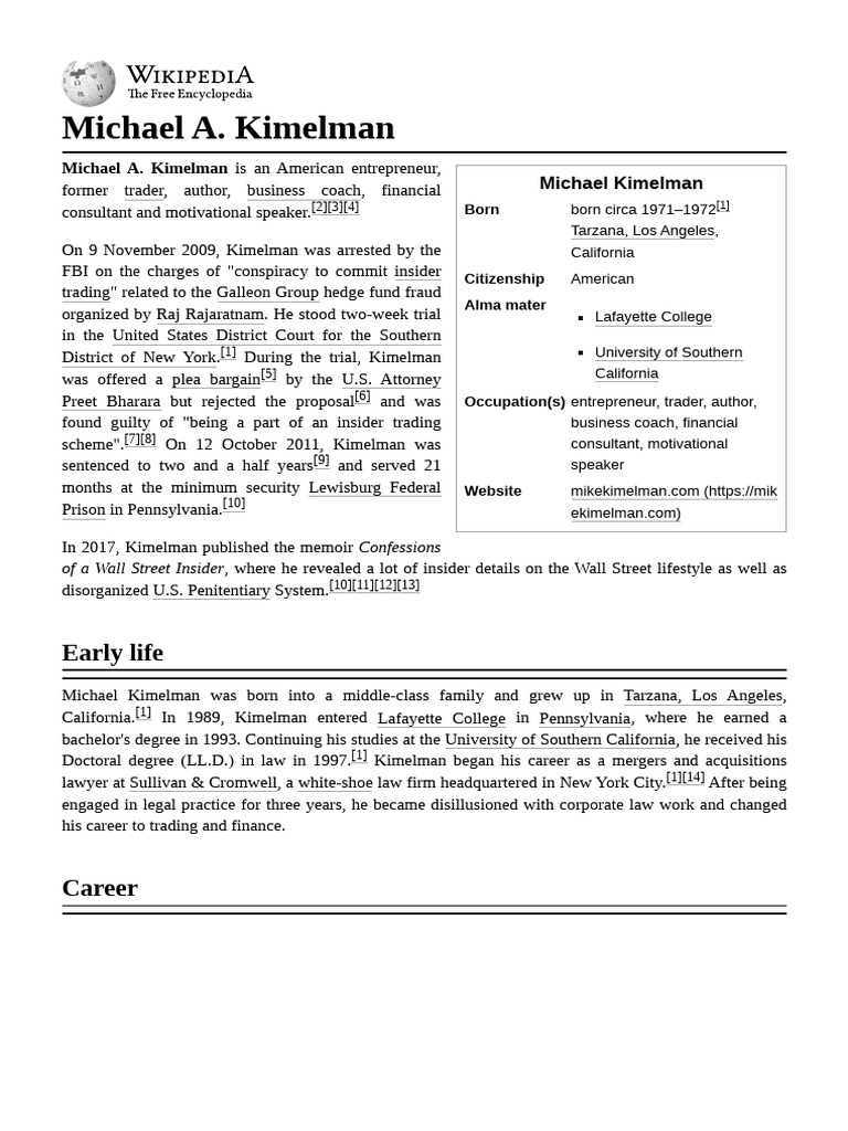 Michael A. Kimelman | PDF | Crimes | Crime & Violence