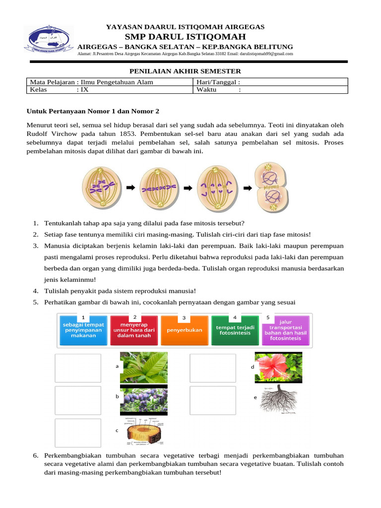 PAS IPA KELAS IX 2024 | PDF