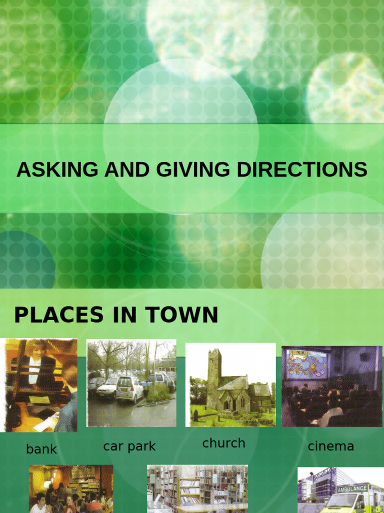 Town Giving Directions Fun Activities Games - 44845 | PDF