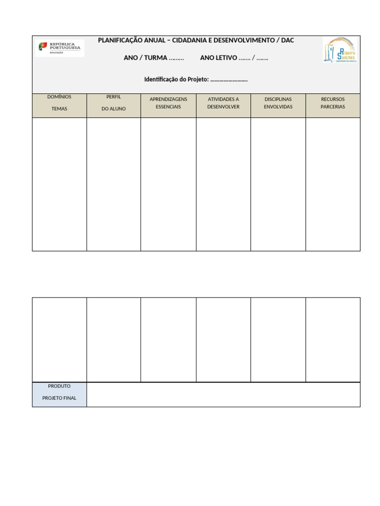 Planif. Cidadania Modelo | PDF
