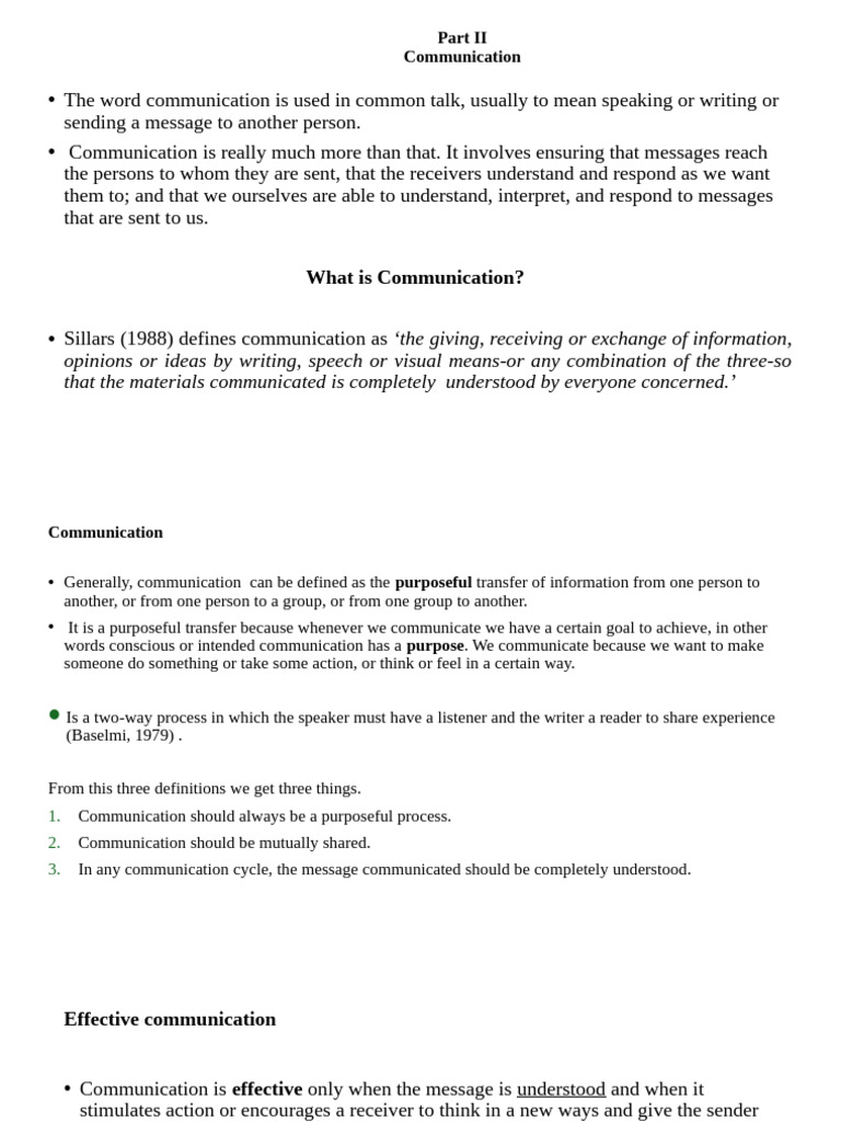Understanding Effective Communication | PDF | Communication | Nonverbal Communication