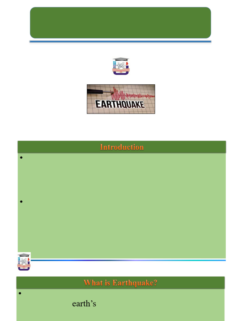 Earthquake_Lecture_1 | PDF | Earthquakes | Fault (Geology)
