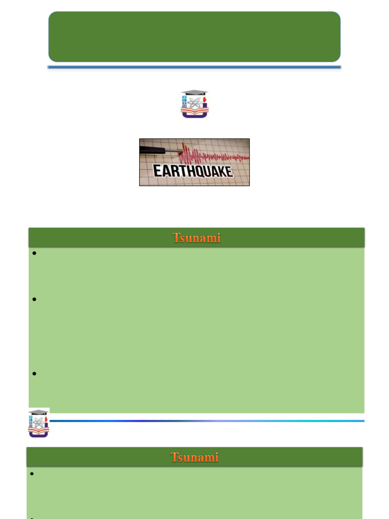 Earthquake Lecture 3 Pdf Tsunami Earthquakes