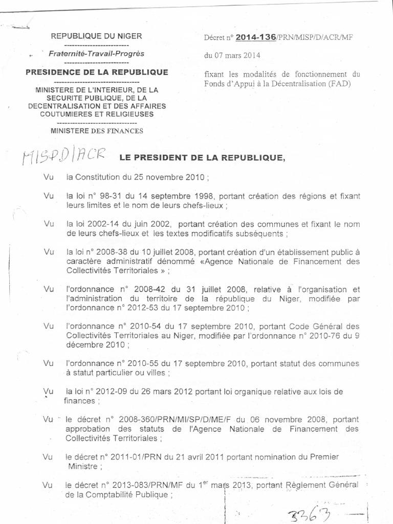 Decret 2014-136 FAD | PDF