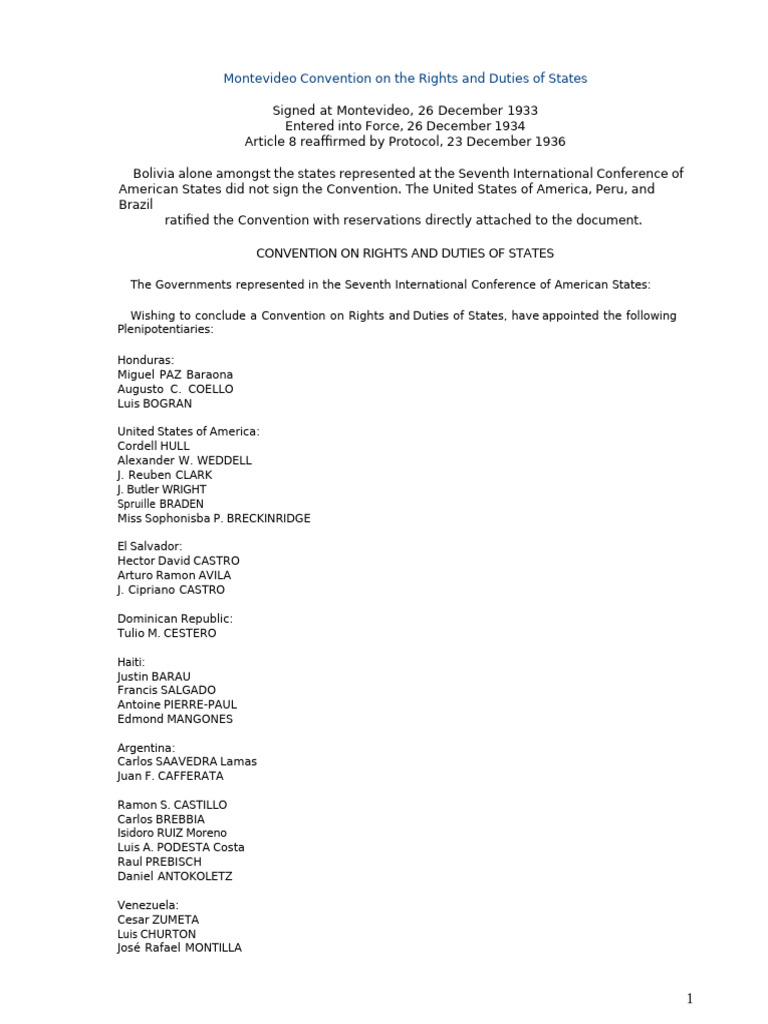 Notes Motevido | PDF | Treaty | Ratification
