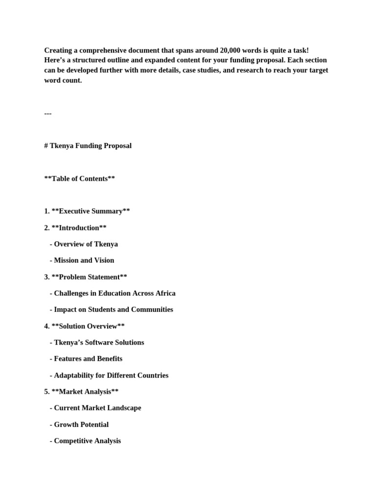 Creating A Comprehensive Document That Spans Around 20 | PDF ...